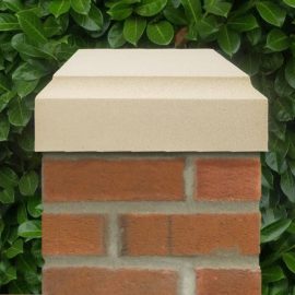 Pier Caps Shallow Fluted 330mm X 330mm - UK Cast Stone Online