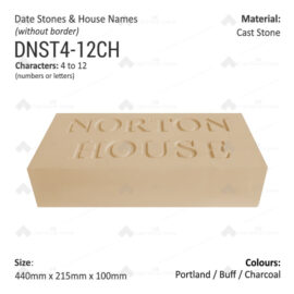 Date Stones and House Names 440mm X 215mm – UK Cast Stone Online