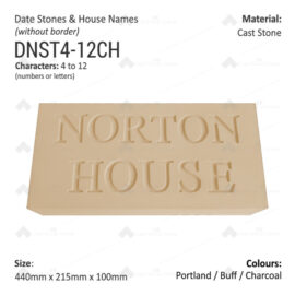 Date Stones and House Names 440mm X 215mm – UK Cast Stone Online