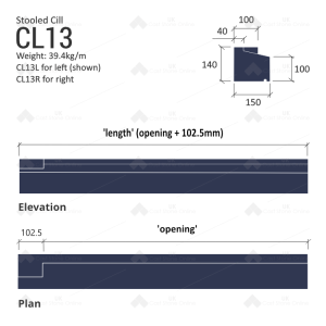 Gable Vents 440mm x 215mm x 100mm - UK Cast Stone Online