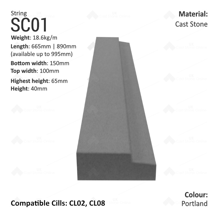 Traditional String Course SC01 – UK Cast Stone Online
