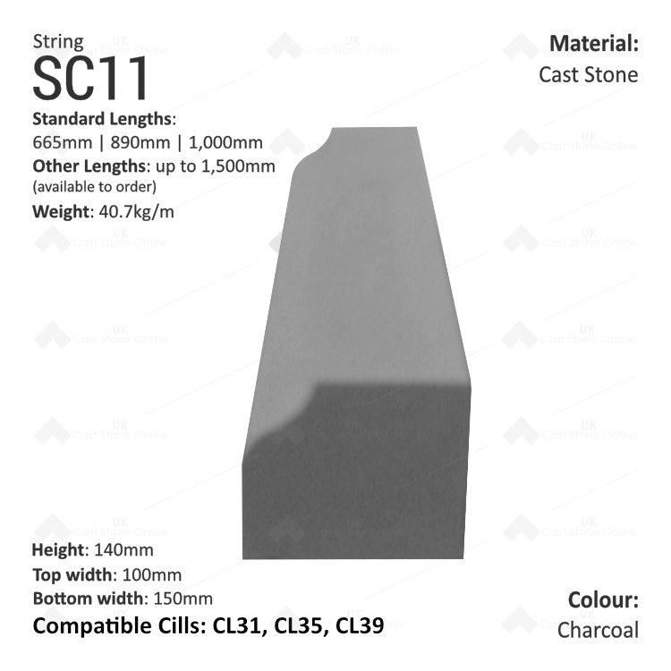 Bullnose String Course SC11 – UK Cast Stone Online