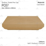 Slimline Fluted Pier Caps – UK Cast Stone Online