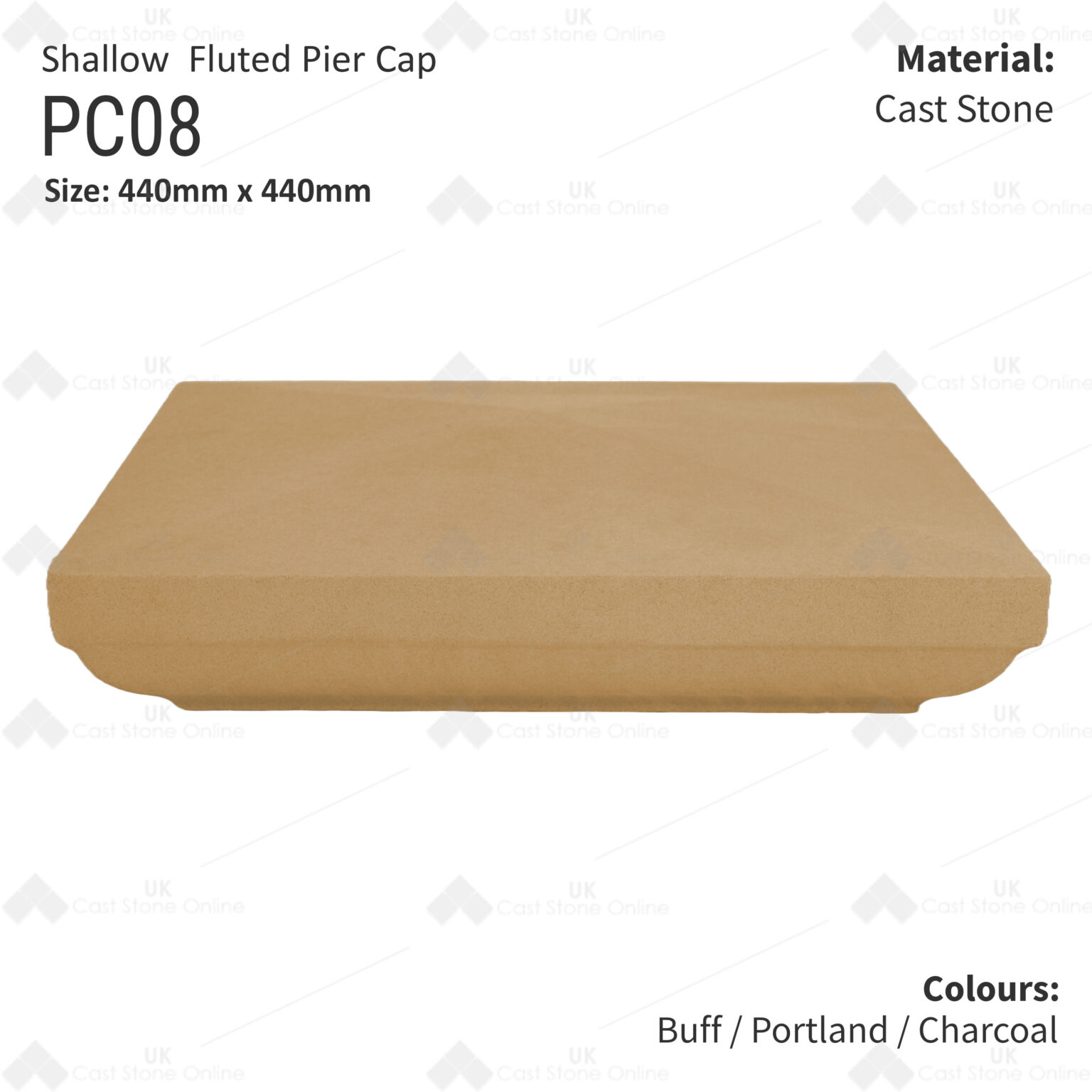 Slimline Fluted Pier Caps – UK Cast Stone Online